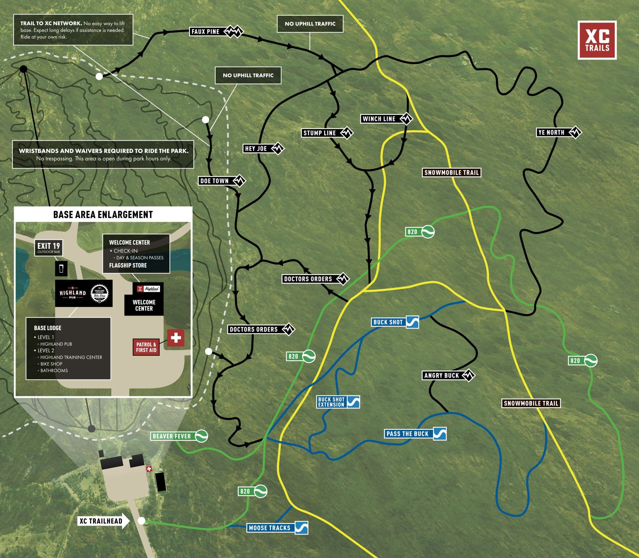 Trail Map | Highland Mountain Bike Park